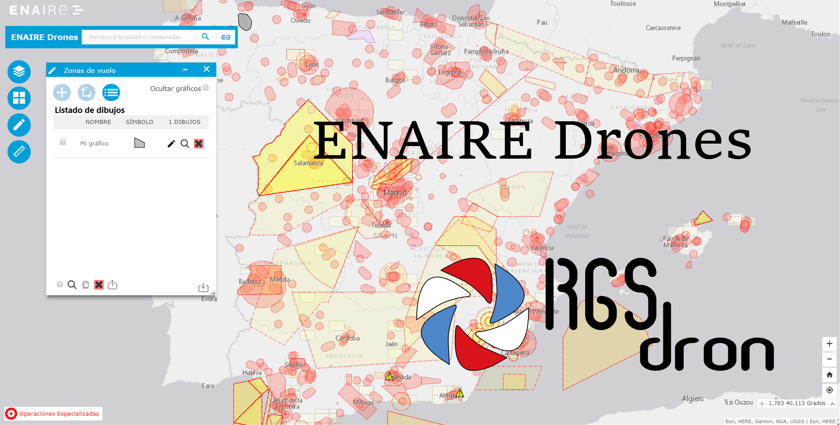 App Web ENAIRE DRONES. Resumen de novedades RGSDron